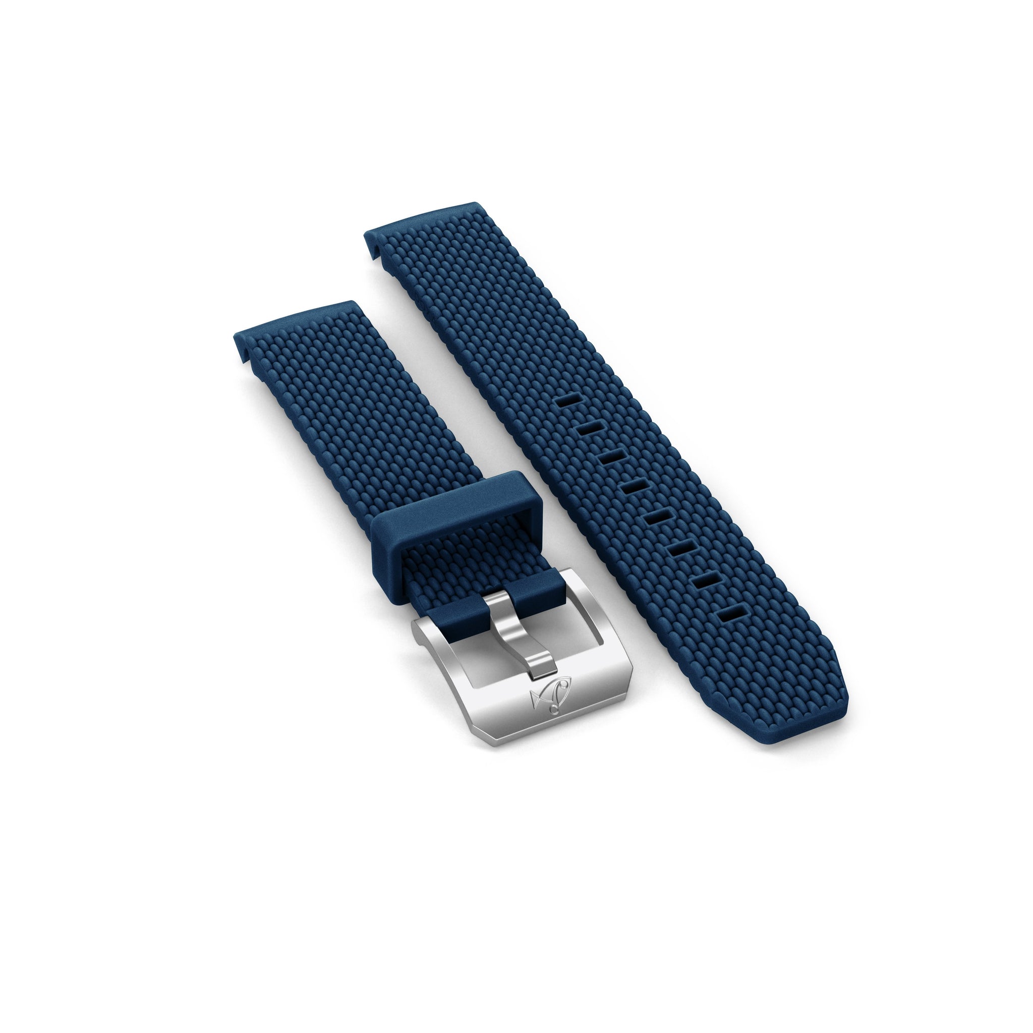 SUB 200 C-GRAPH Rubber strap with buckle, Navy blue